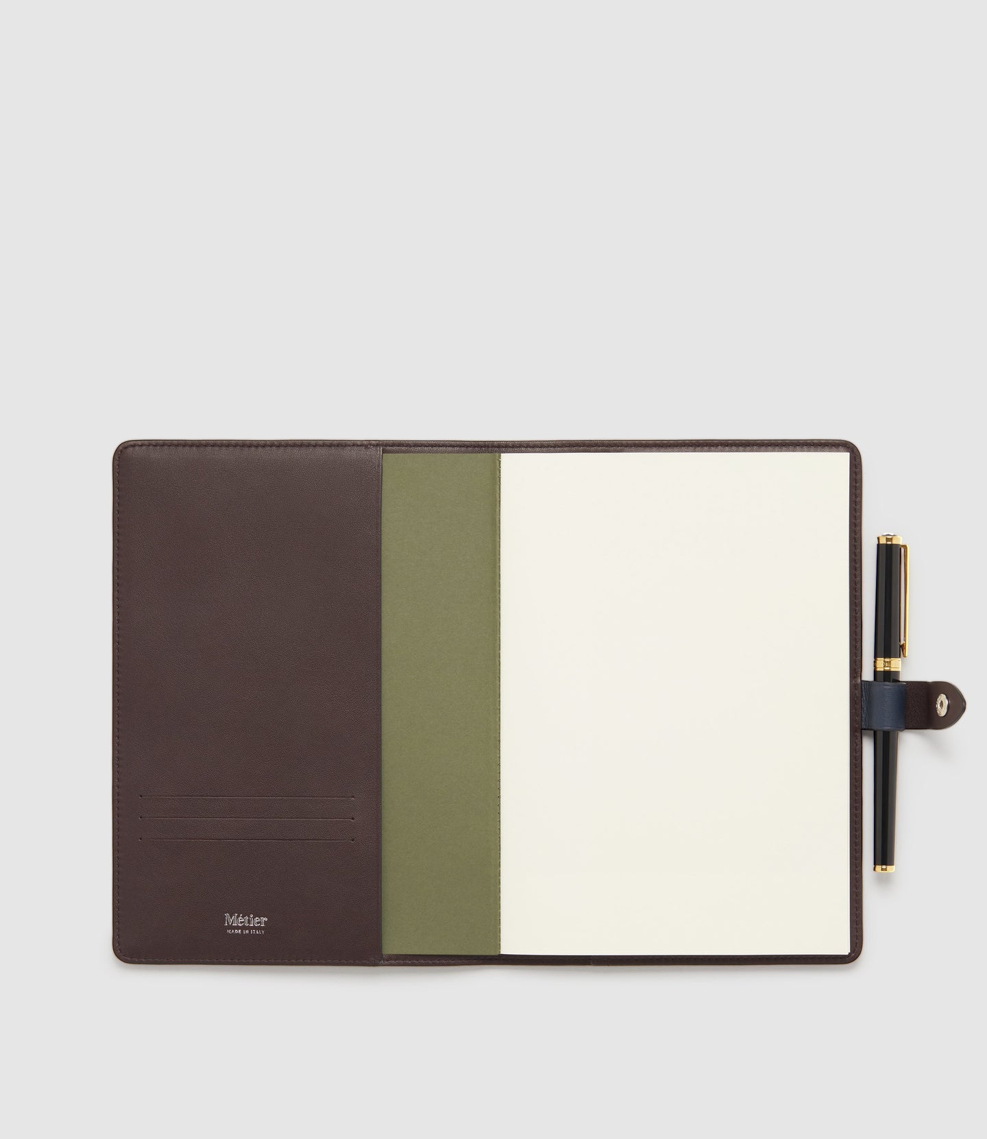 Métier Notebook Cover Handmade Italian Calfskin Leather Slate Blue A5 ...